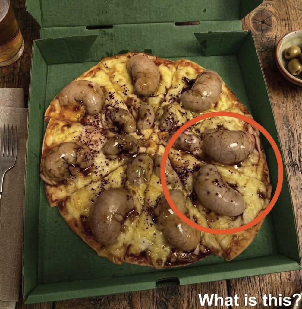 I ordered a pizza in the evening. The delivery driver brought it to me ...